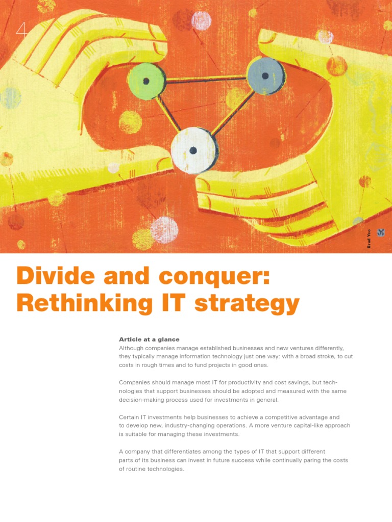 Divide and Conquer: Rethinking IT Strategy | PDF | Strategic Management ...