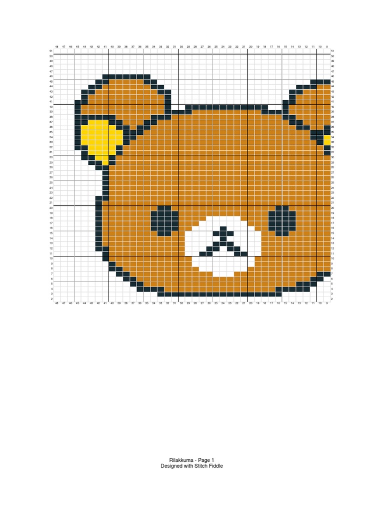 Rilakkuma Pixel Art Patterns PDF | PDF