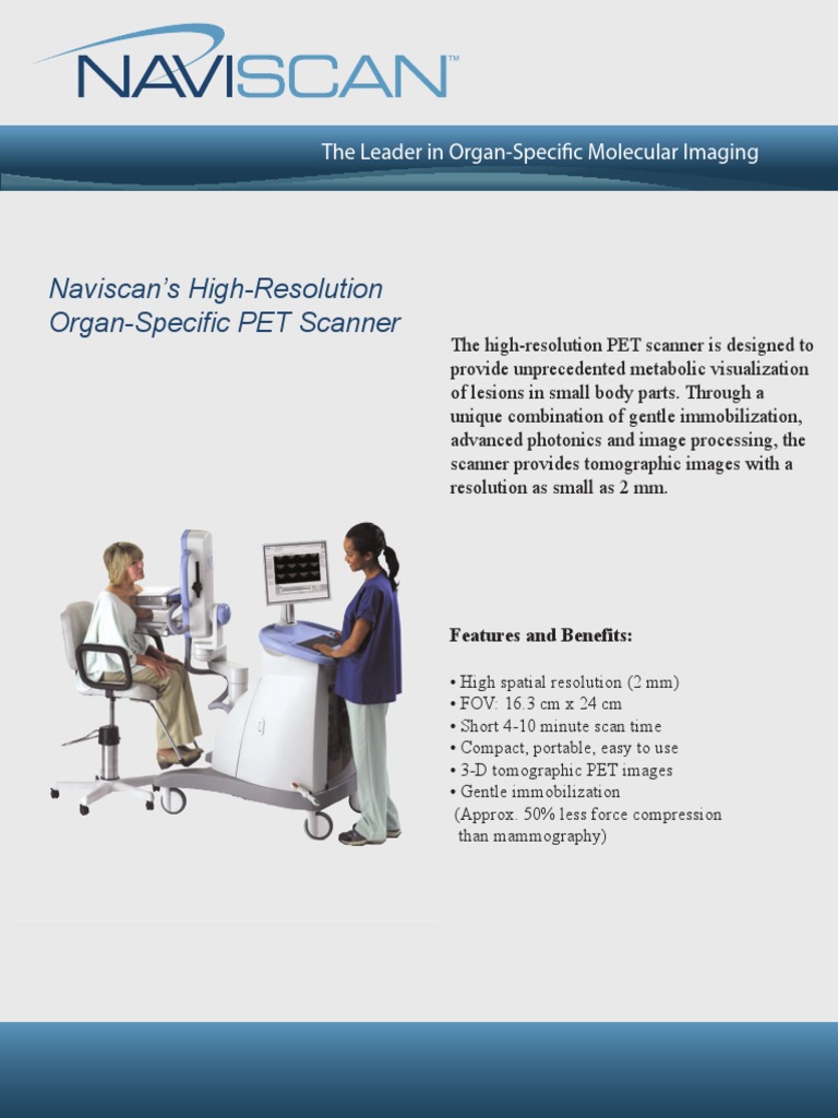 Naviscan's High-Resolution Organ-Specific PET Scanner | PDF