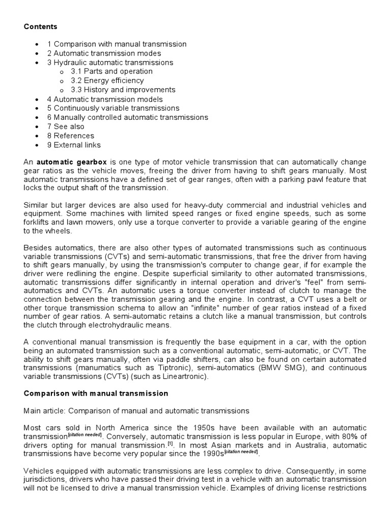 Understanding Automatic Transmissions | PDF | Transmission (Mechanics) | Automatic Transmission