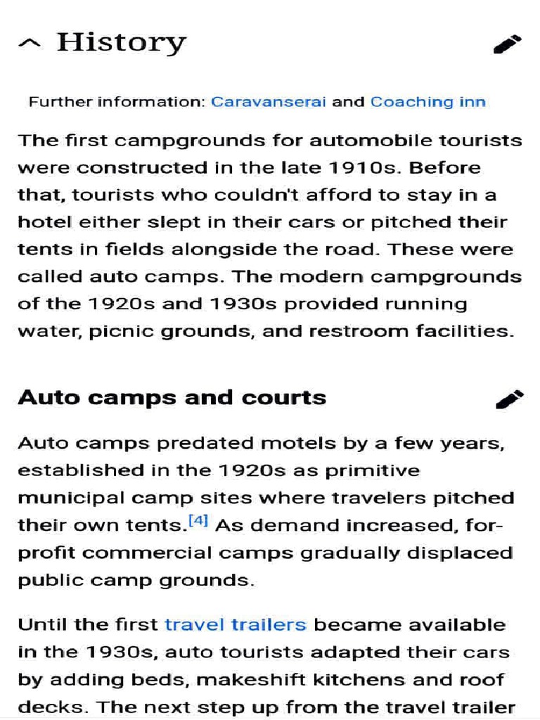 History of Motels | PDF