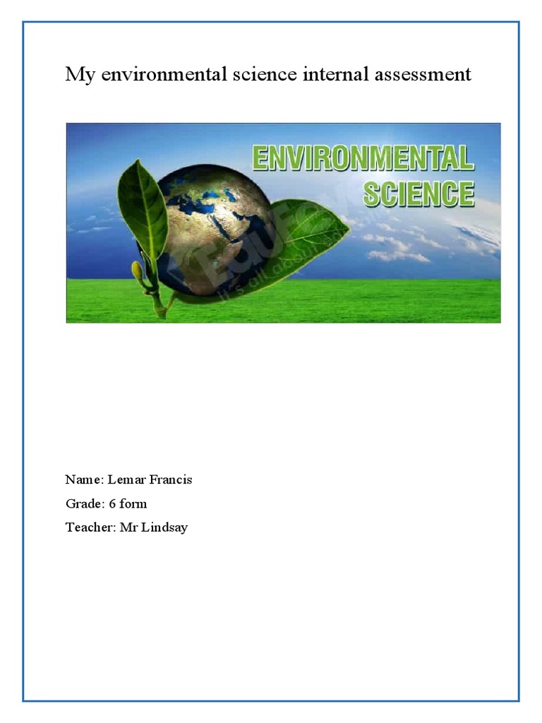 My Environmental Science Internal Assessment | PDF | Pesticide ...