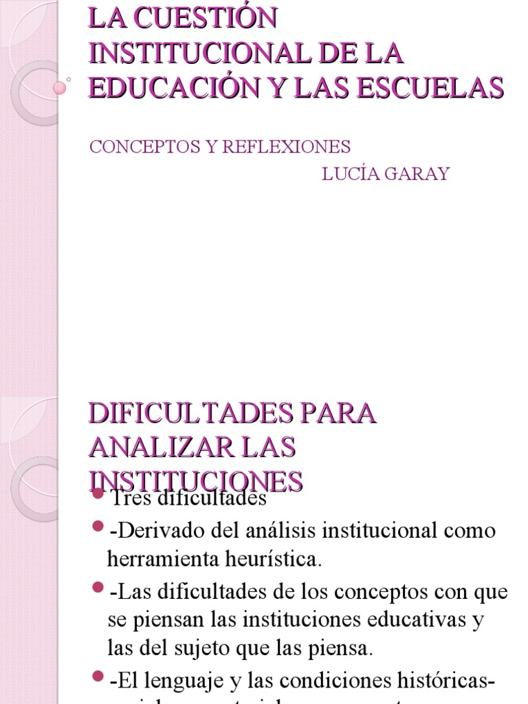 Lucía Garay | PDF | Institución | Conocimiento
