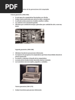 Origen y Evolucion de La Computadora Cuarta Generacion | PDF | Microprocesador | Apple Inc.