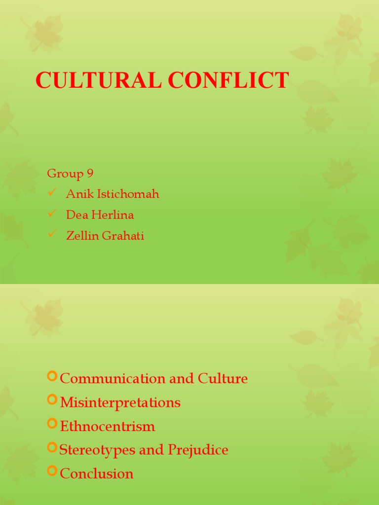 Understanding Cultural Conflict Dynamics | PDF | Social Science | Self ...