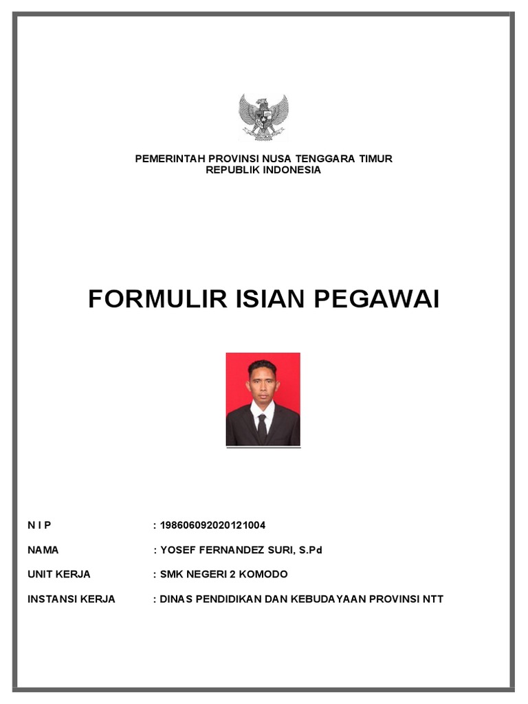 Formulir Isian Pegawai | PDF