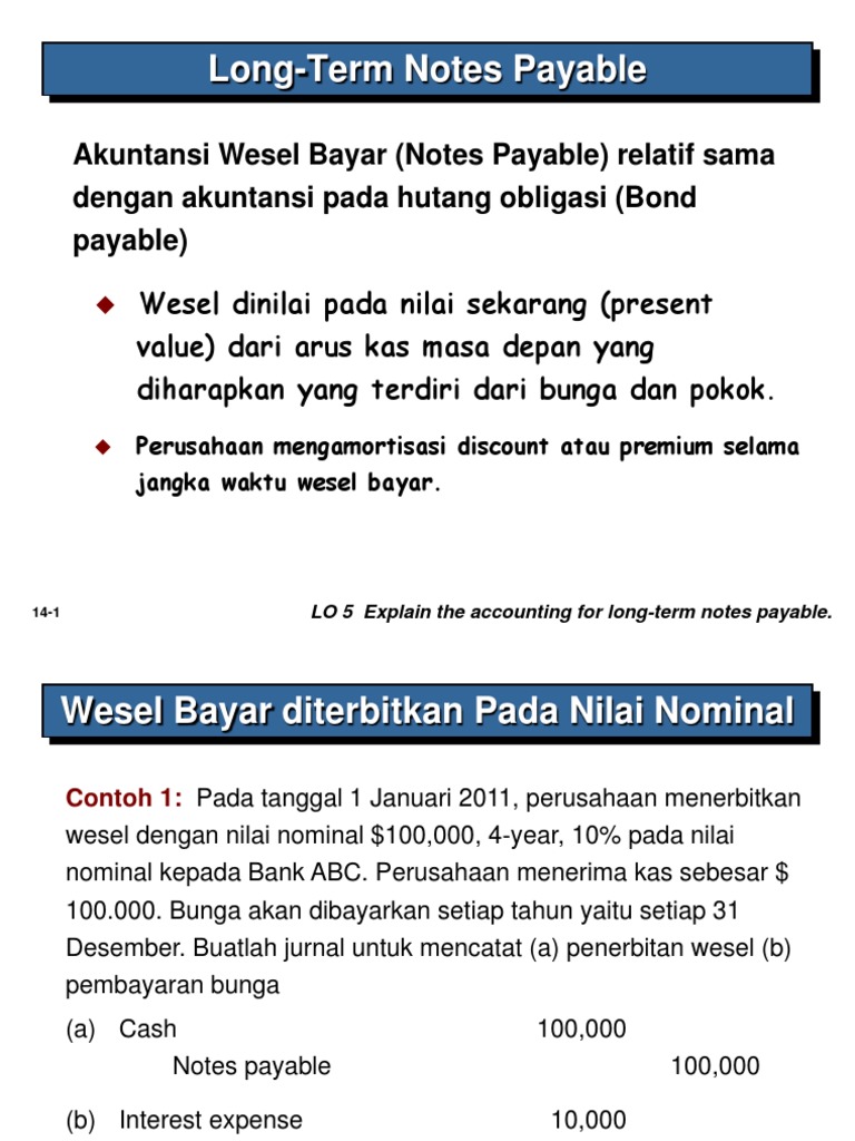 Long Term Notes Payable | PDF