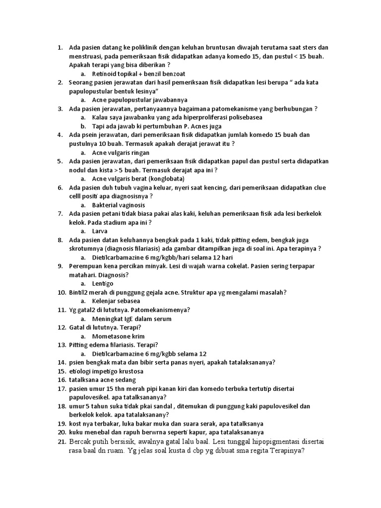 Acne vulgaris ringan hingga berat | PDF
