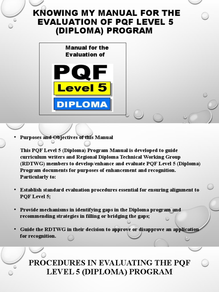 PQF Level 5 Diploma Program Evaluation Guide | PDF | Transistor | Bipolar Junction Transistor