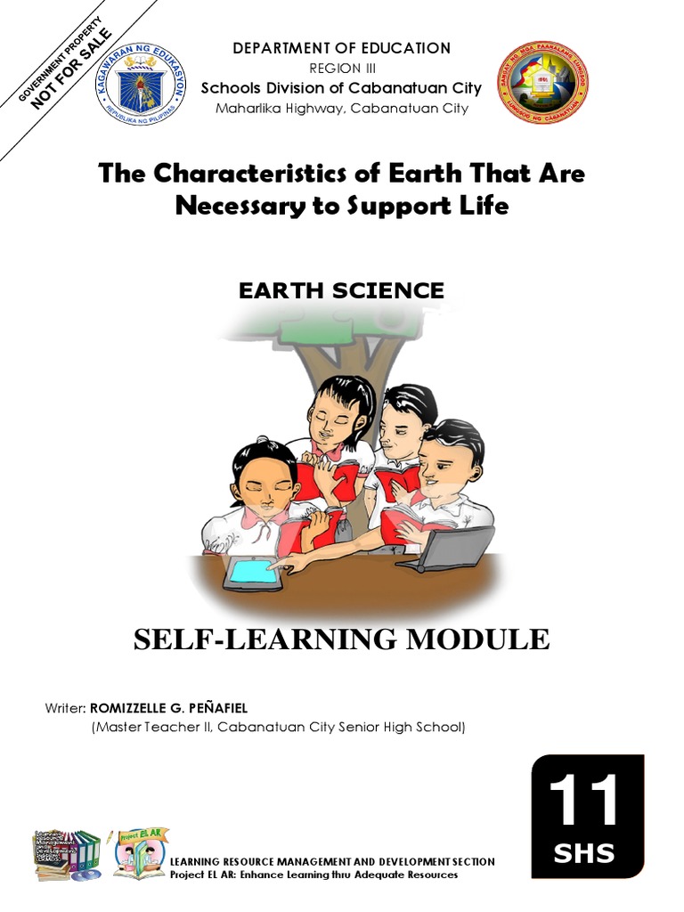 SLM Module 1 Characteristics of Earth | PDF | Circumstellar Habitable ...