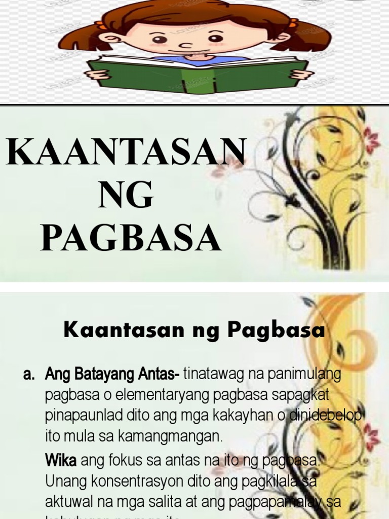 Antas NG Pagbasa | PDF