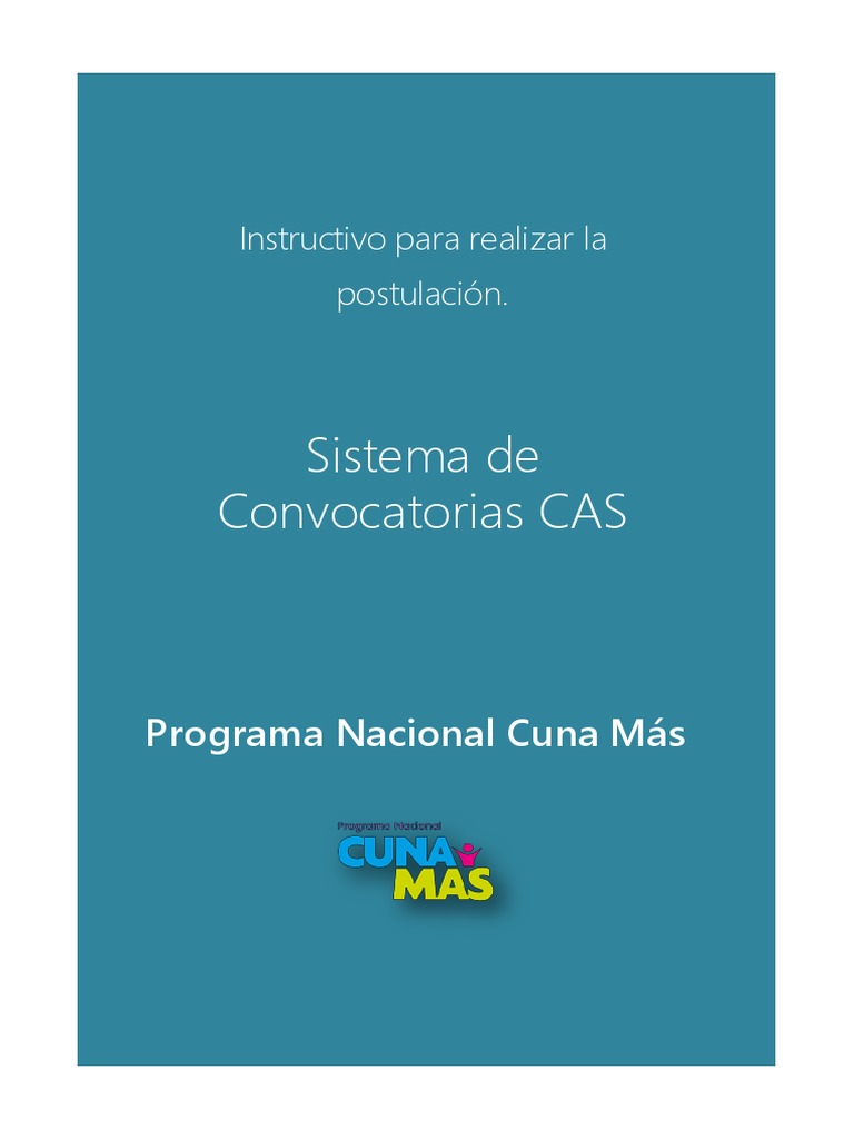 Instructivo de Postulación CAS | PDF | Software | Informática