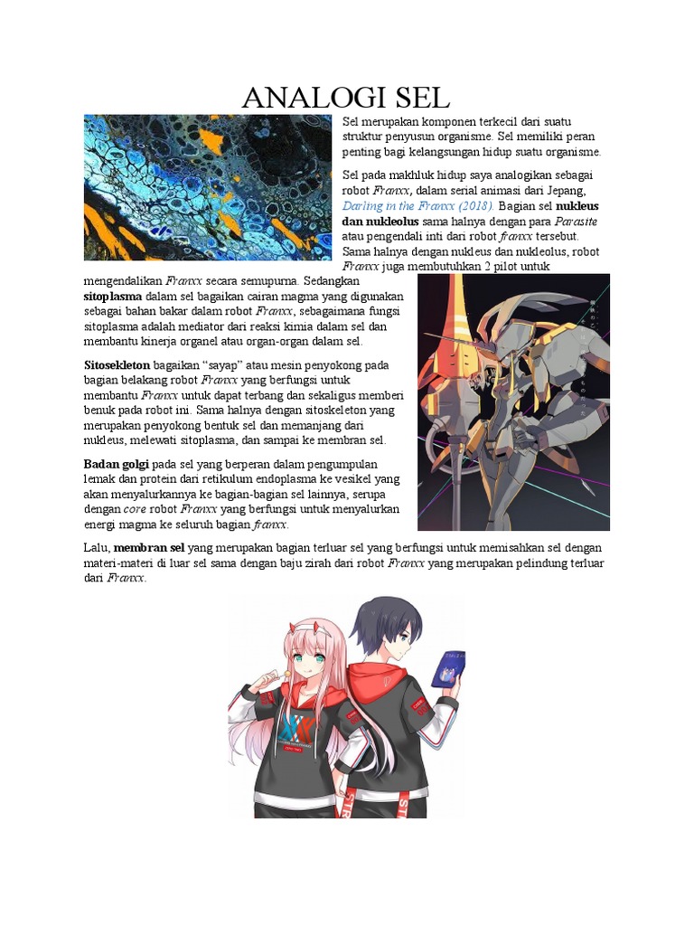 Analogi Sel | PDF | Kajian Bahasa Asing | Sains & Matematika