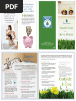 Water Save Brochure | PDF | Water Conservation | Water Resources