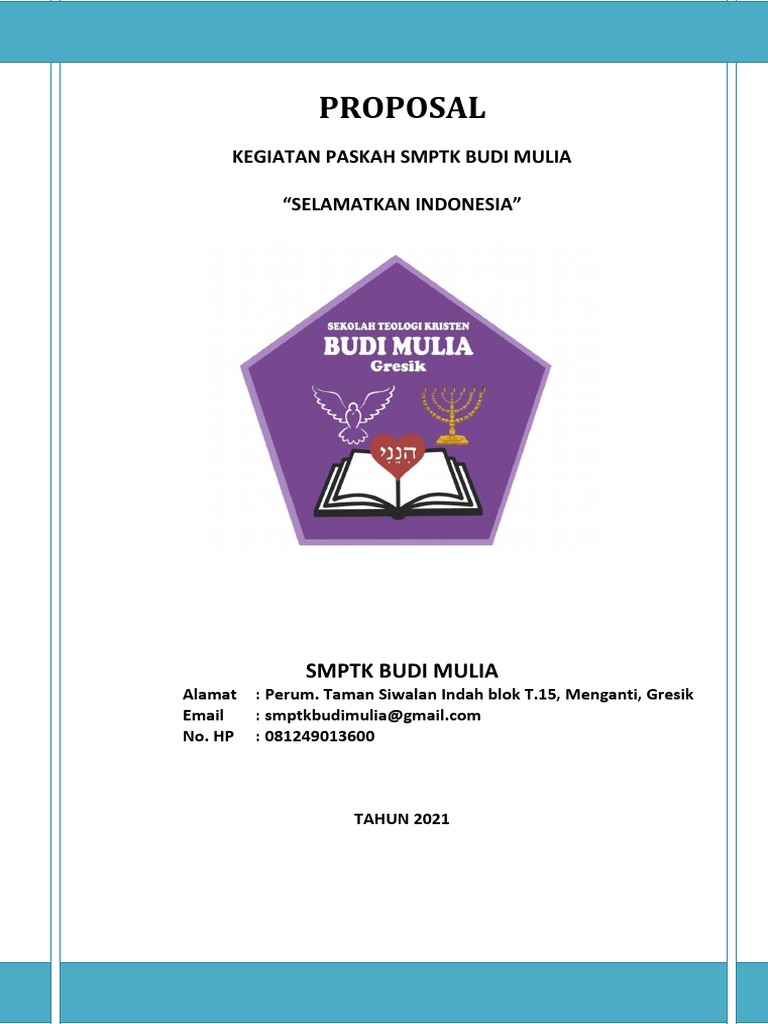 PROPOSAL KEGIATAN LOMBA PASKAH 2021 Rev | PDF