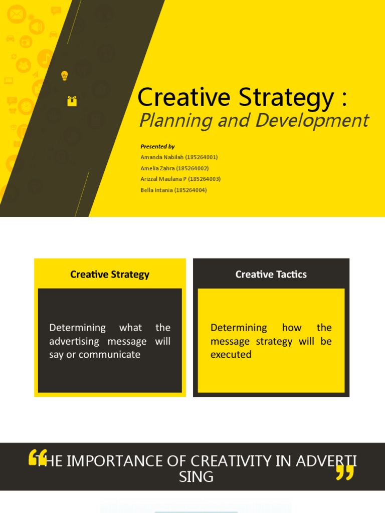 Creative Strategy: Planning and Development | PDF | Creativity ...