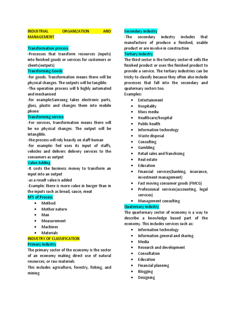 Industrial Organization Overview | PDF | Strategic Management | New ...