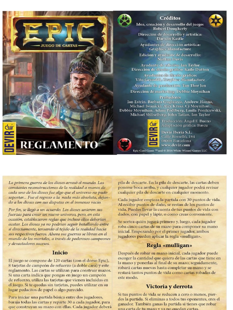 Epic Reglas | PDF