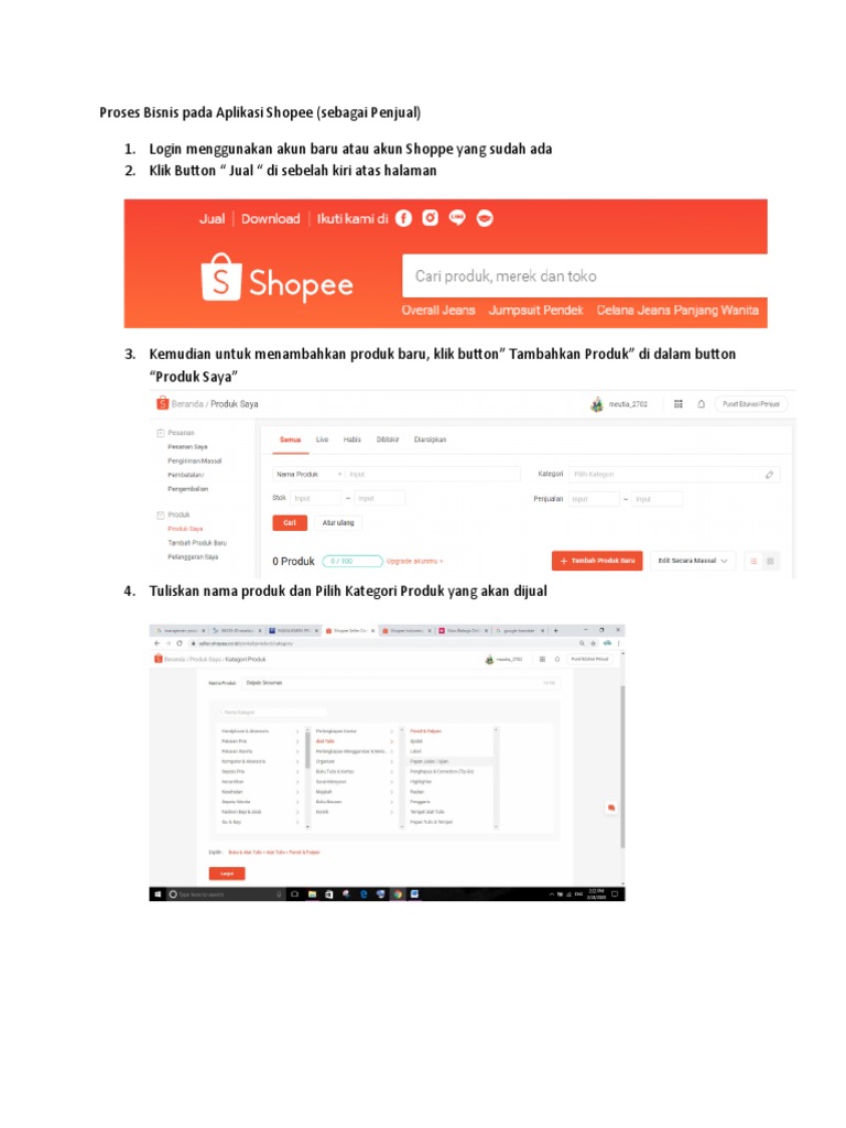 Proses Bisnis Pada Aplikasi Shopee | PDF