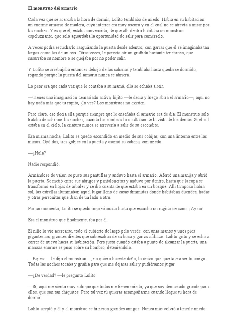 El Monstruo Del Armario | PDF