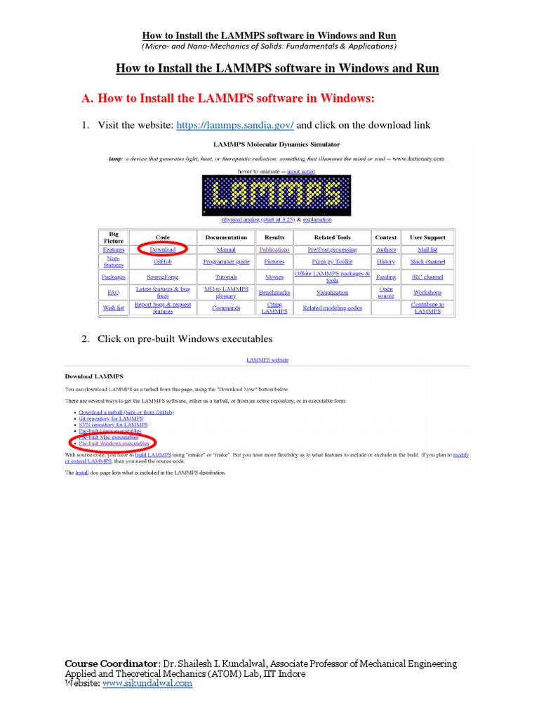 How To Install The LAMMPS Software | PDF | Computer File | Directory (Computing)