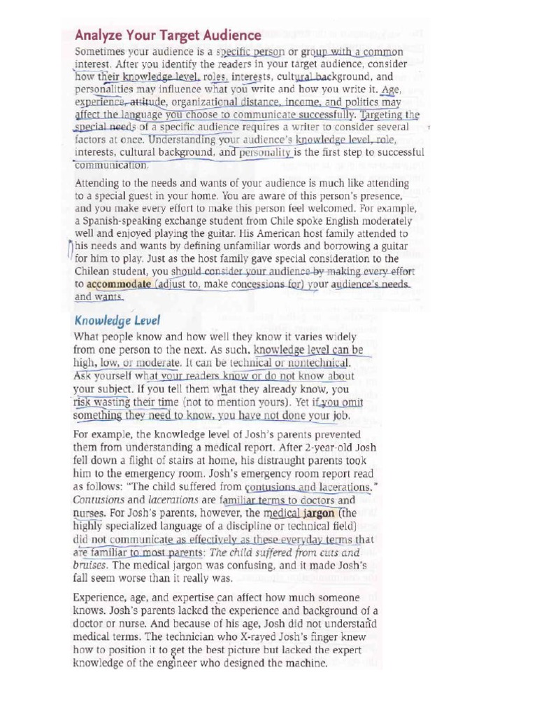 Handout - Audience Purpose | PDF