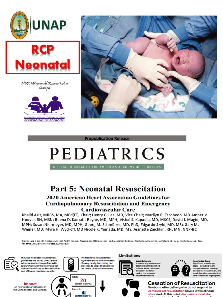RCP Neonatal 2020 | PDF | Procedimientos médicos | Reanimación ...