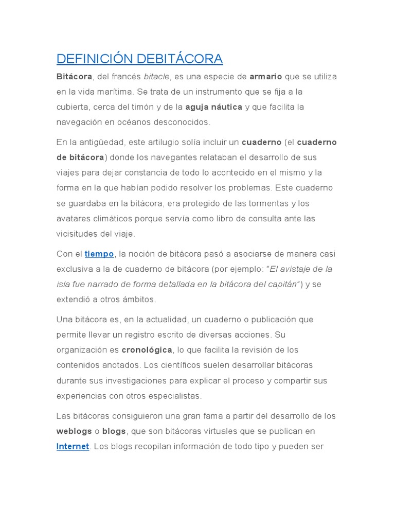 Bitacora Que Es | PDF | Blog | Internet
