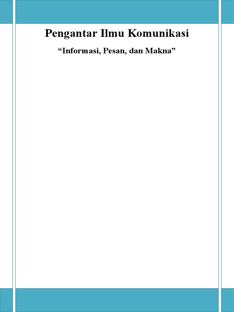 Informasi, Pesan, Dan Makna | PDF