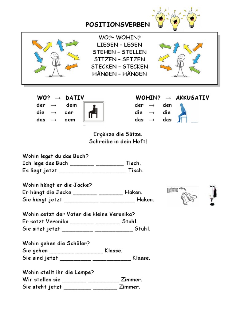 Positionsverben | PDF