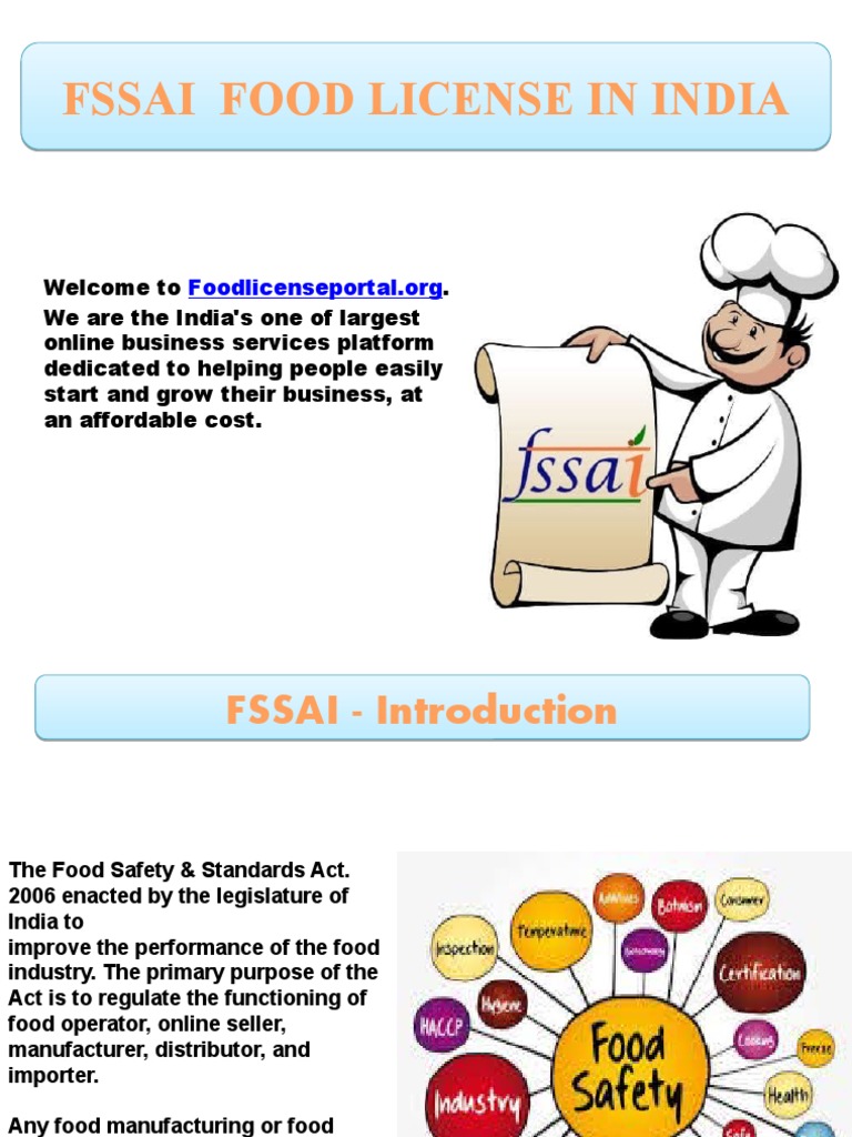 Fssai Food License in India | PDF