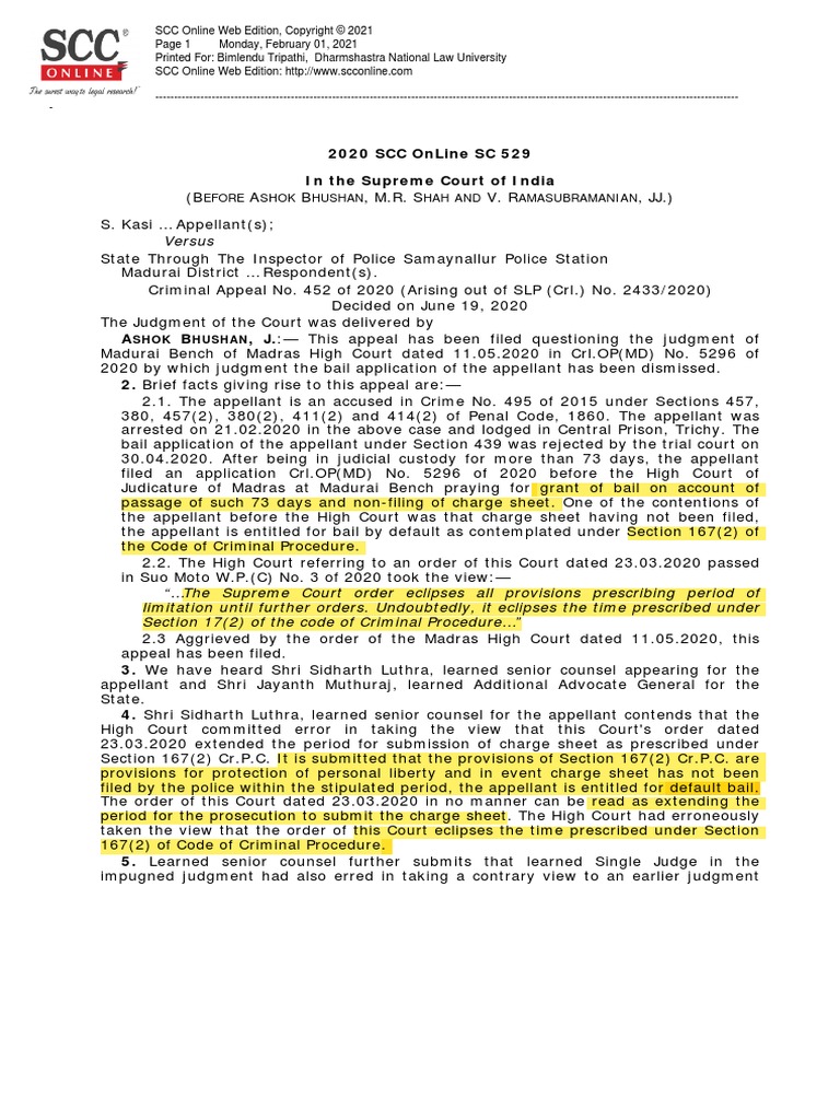 S Kasi Case | PDF | Bail | Criminal Procedure In South Africa
