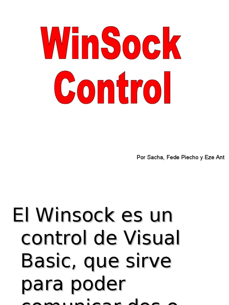 Qué es Winsock en Visual Basic | PDF