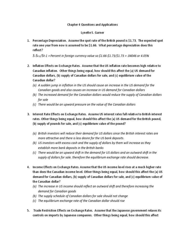 Exchange Rate Influences and Effects | PDF | Exchange Rate | Interest