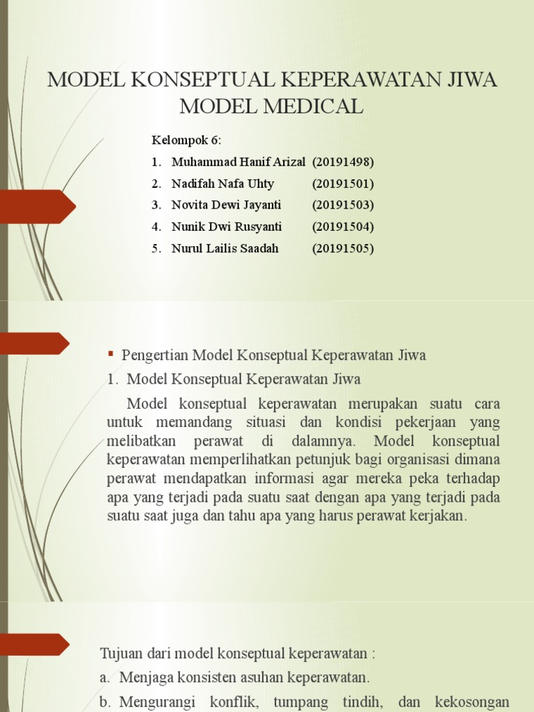 Kel 6 Model Medical Konseptual Kep Jiwa | PDF