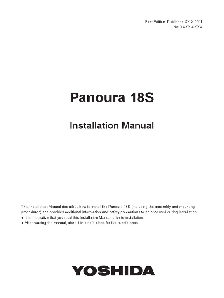 Panoura 18S Install Guide | PDF | Power Supply | Screw