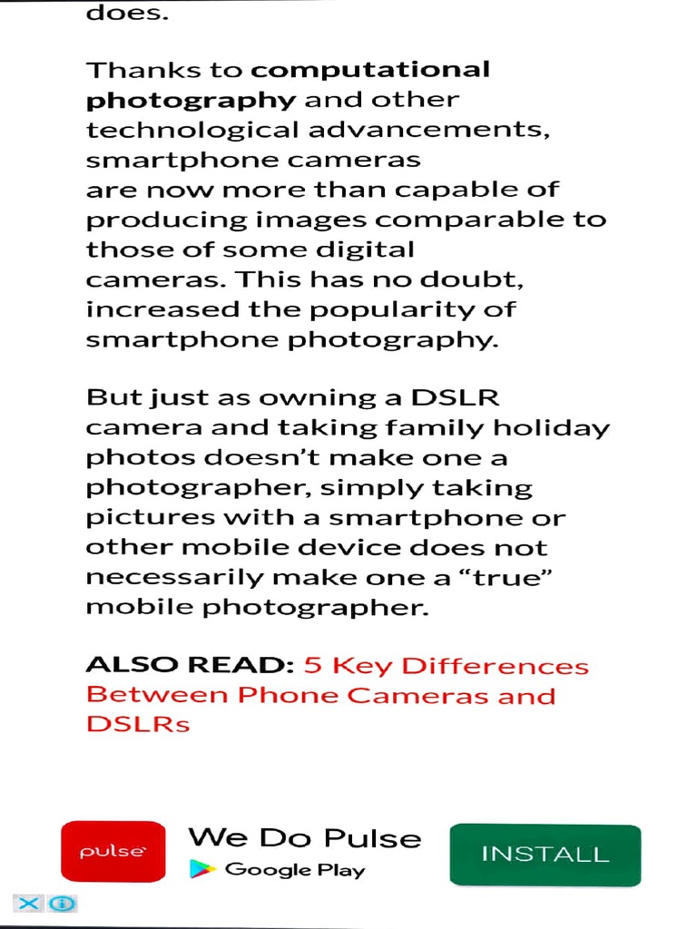 Evolution of Mobile Photography | PDF | Camera | Smartphone