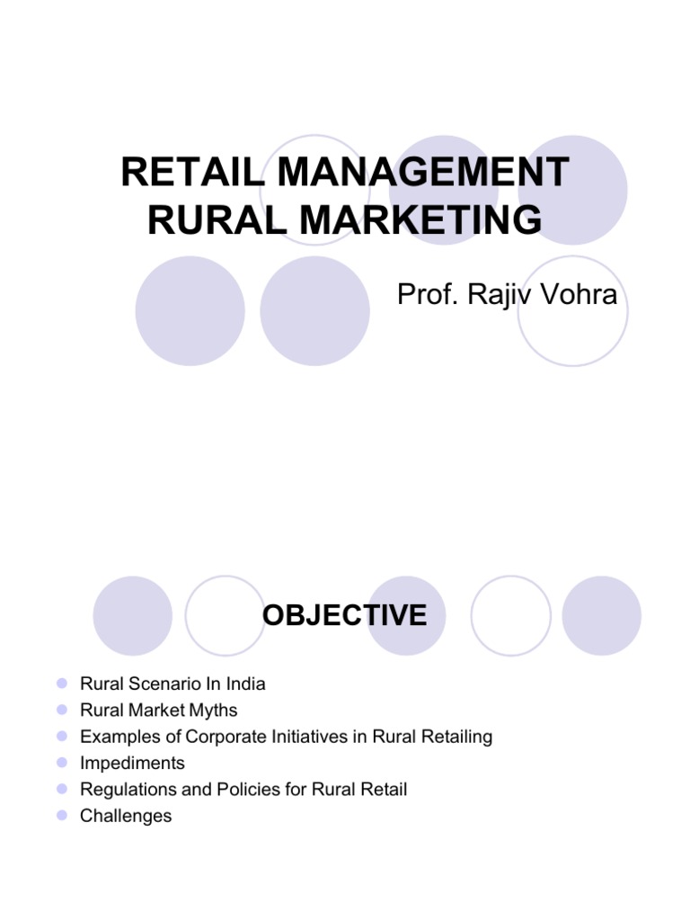 RM Rural Retailing | PDF | Retail | Agriculture
