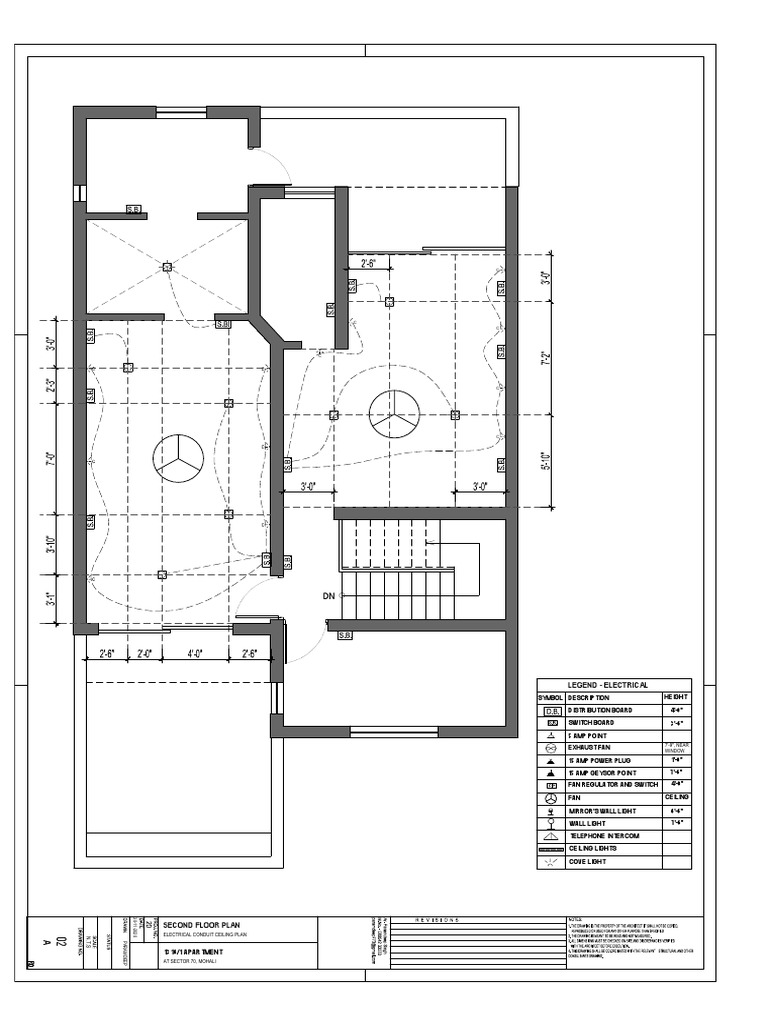 Electrical Conduit Plan Second Floor | PDF | Electronics ...