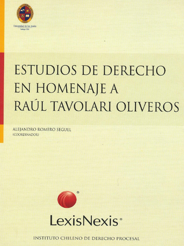 Índice Estudios de Derecho en Homenaje A Raúl Tavolari | PDF