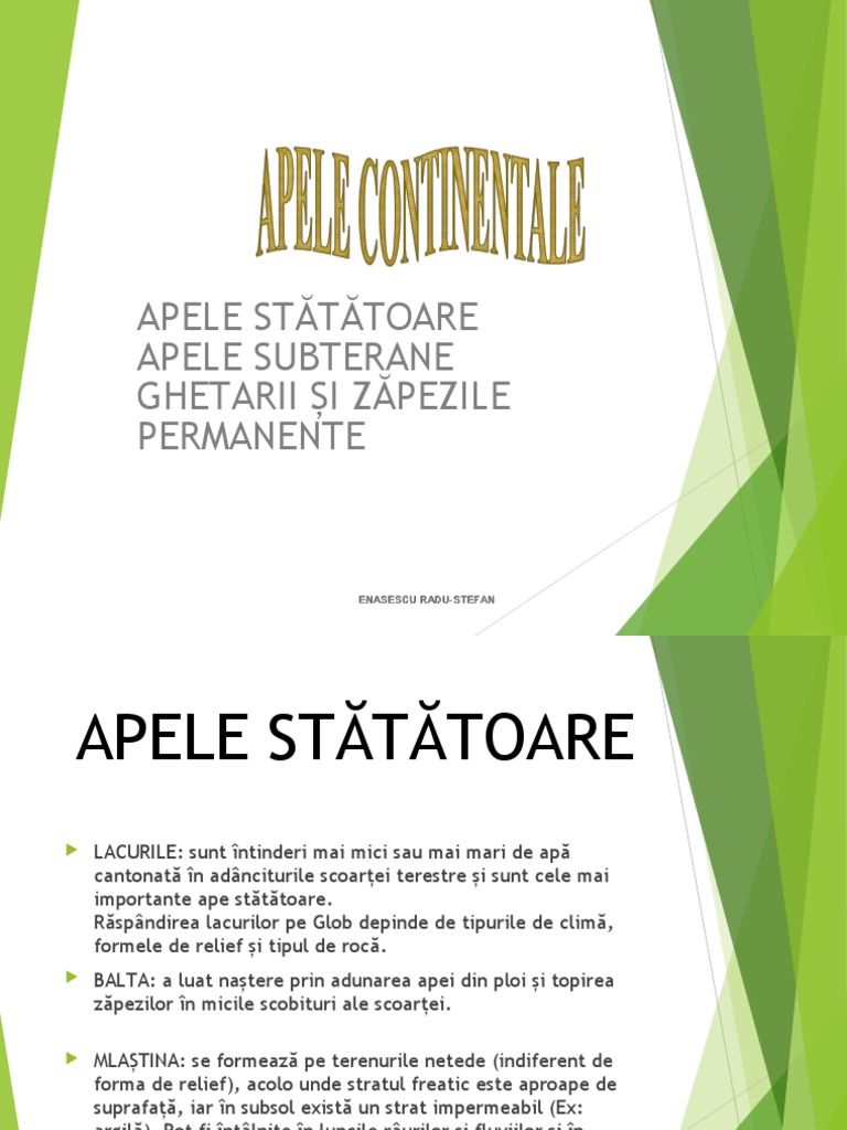 Apele Statatoare | PDF