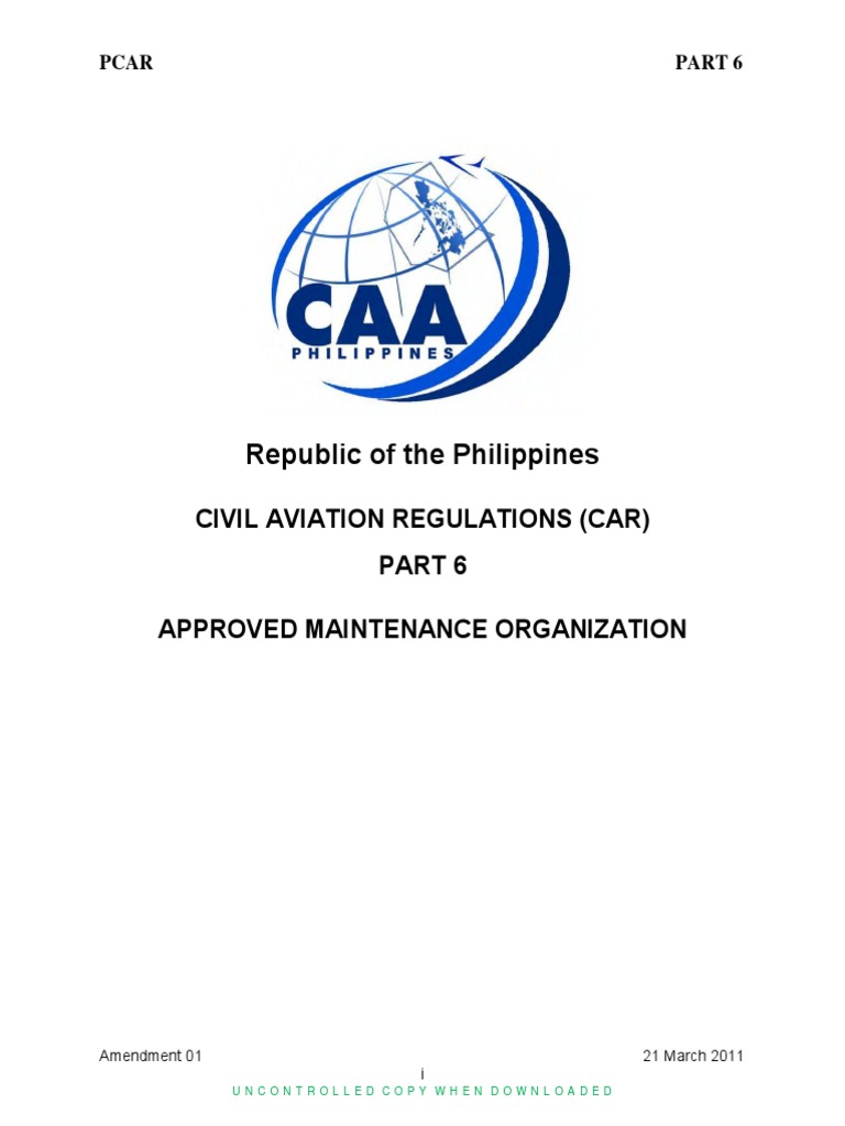 PCAR PART-6-Approved-Maintenance-Organization-2 | PDF | Radio | Gyroscope