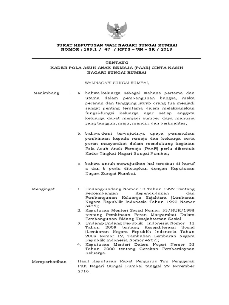 SK Kader Tim Paar | PDF