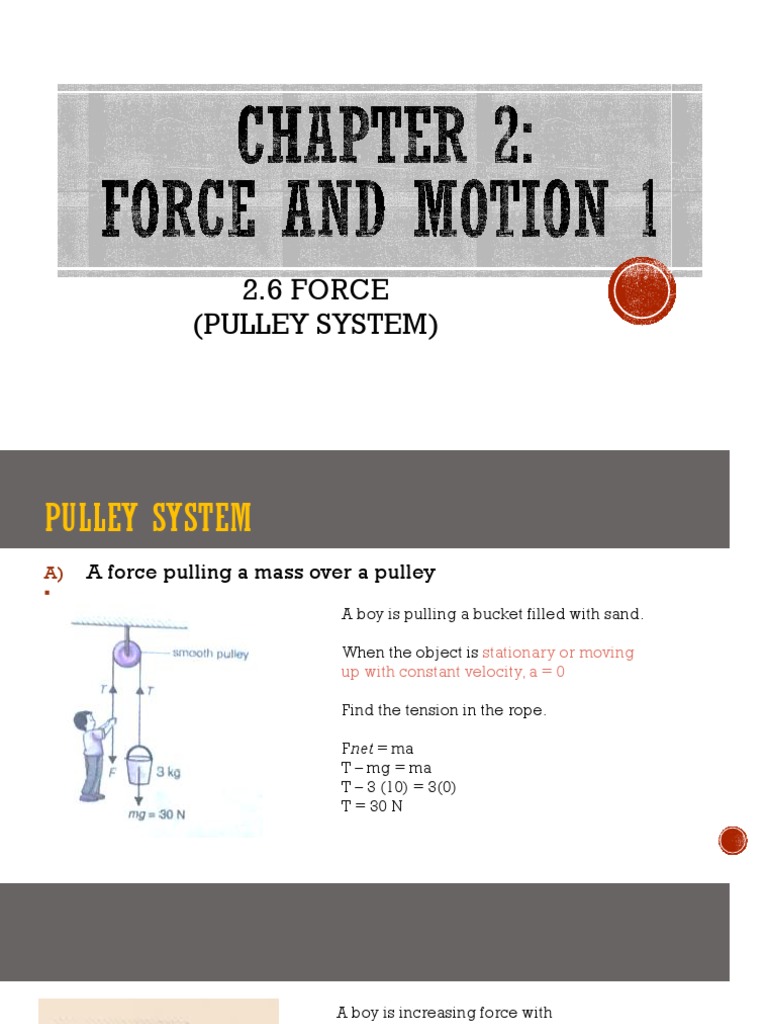 Physics: Pulley System Analysis | PDF | Tension (Physics) | Force