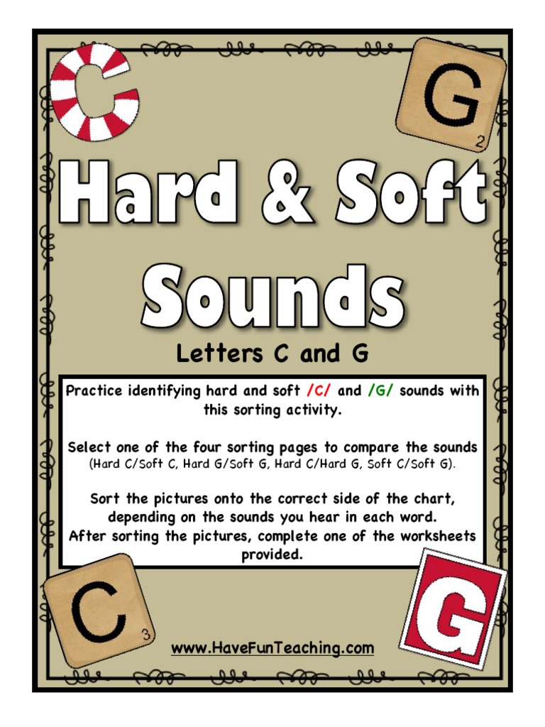 Hard and Soft C G Sounds Activity | PDF | Language Arts & Discipline