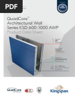Kingspan Quadcore ks1000rw Roof Panel Data Sheet en GB Ie | PDF | Roof | Building Engineering