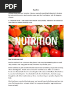 Food and Nutrition Revision Notes | PDF | Fat | Glucose