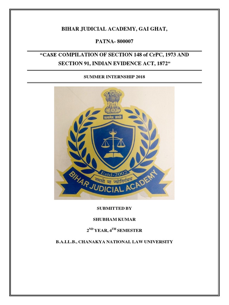 Case Compilation: CrPC Sec 148 & Evidence Act Sec 91 | PDF | Legal ...
