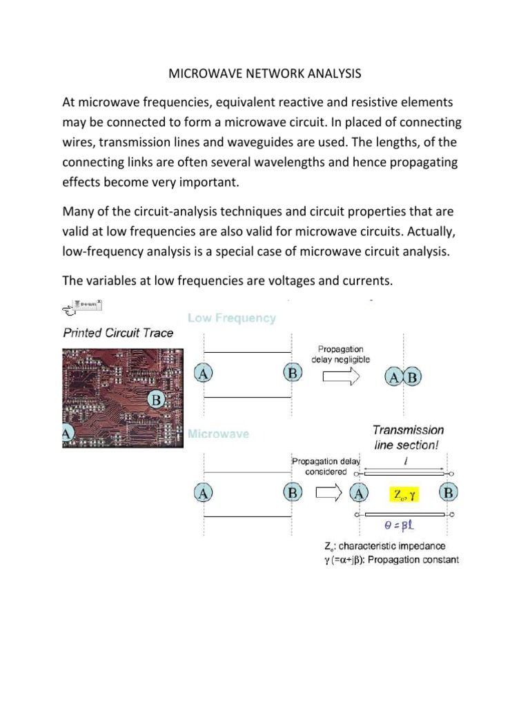 Microwave Network Analysis | PDF | Telecommunications Engineering | Force