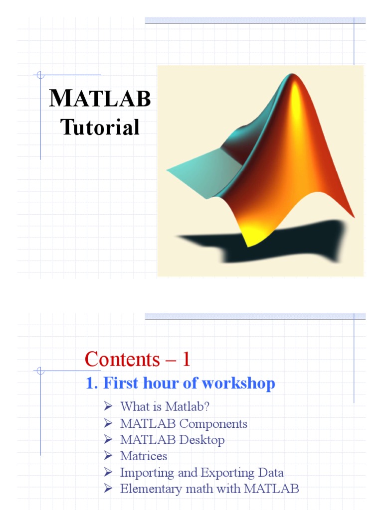 Tutorial Matlab | Download Free PDF | Matrix (Mathematics) | Subroutine